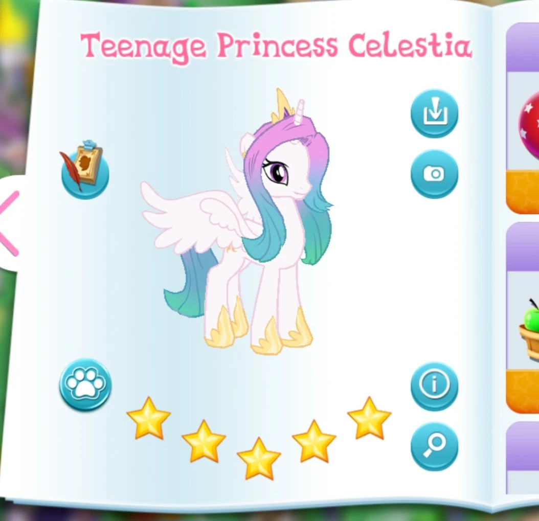 Teenage Princess Celestia | The My Little Pony Gameloft Wiki | Fandom