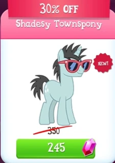 Shadesy Townspony | The My Little Pony Gameloft Wiki | Fandom