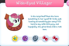 Wide-Eyed Villager | The My Little Pony Gameloft Wiki | Fandom