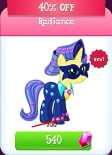 Radiance | The My Little Pony Gameloft Wiki | Fandom