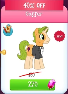 Gaffer | The My Little Pony Gameloft Wiki | Fandom