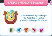 Chatty Friendship Student | The My Little Pony Gameloft Wiki | Fandom