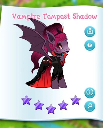 Vampire Tempest Shadow | The My Little Pony Gameloft Wiki | Fandom