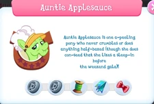 Auntie Applesauce | The My Little Pony Gameloft Wiki | Fandom