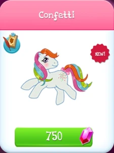 Confetti | The My Little Pony Gameloft Wiki | Fandom