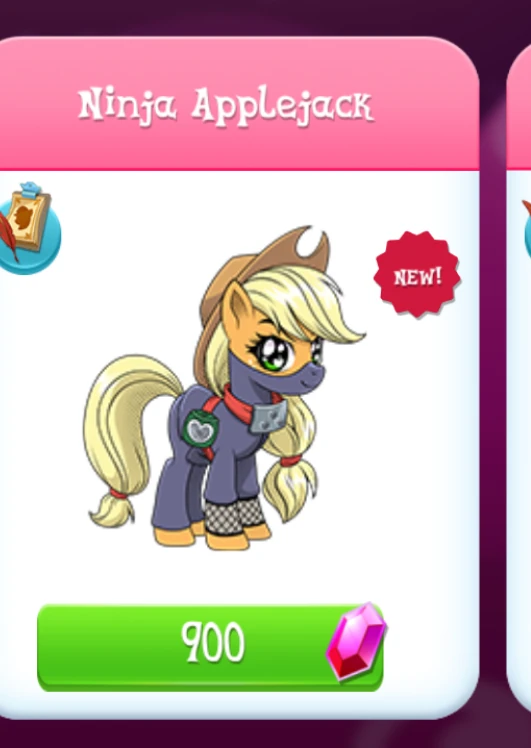 Ninja Applejack | The My Little Pony Gameloft Wiki | Fandom