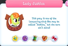 Lady Justice | The My Little Pony Gameloft Wiki | Fandom