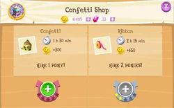 Confetti Shop | The My Little Pony Gameloft Wiki | Fandom