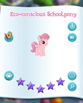Eco-conscious Schoolpony | The My Little Pony Gameloft Wiki | Fandom