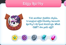 Edgy Rarity | The My Little Pony Gameloft Wiki | Fandom