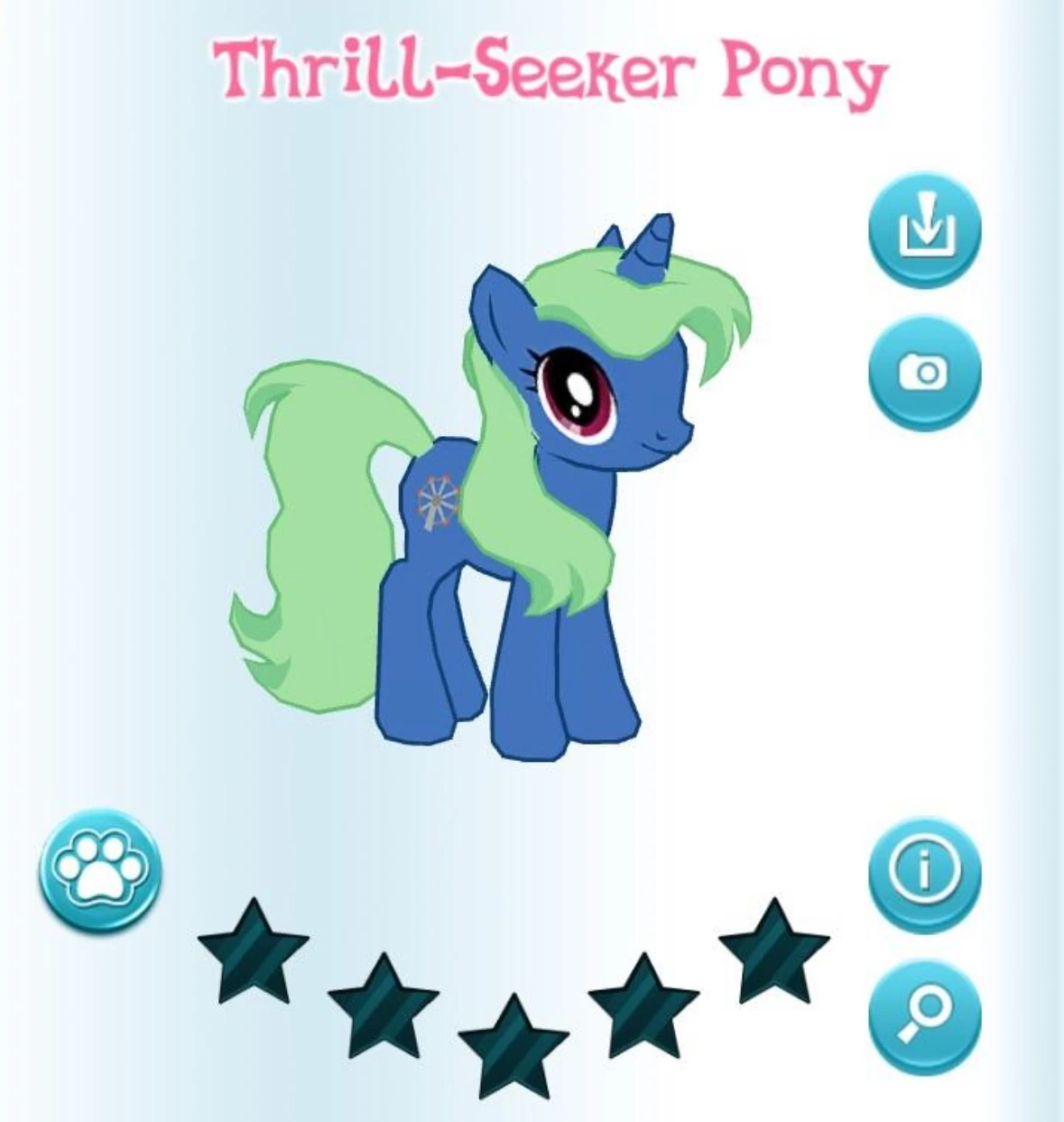 Thrill-Seeker Pony | The My Little Pony Gameloft Wiki | Fandom
