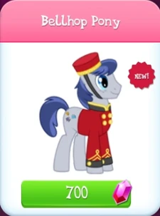 Bellhop Pony | The My Little Pony Gameloft Wiki | Fandom