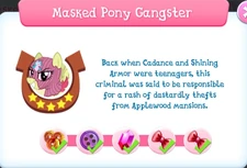 Masked Pony Gangster | The My Little Pony Gameloft Wiki | Fandom