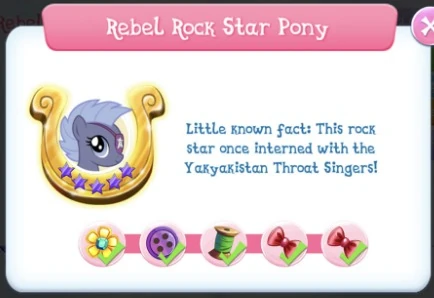 Rebel Rock Star Pony | The My Little Pony Gameloft Wiki | Fandom