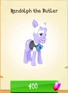 Randolph the Butler | The My Little Pony Gameloft Wiki | Fandom