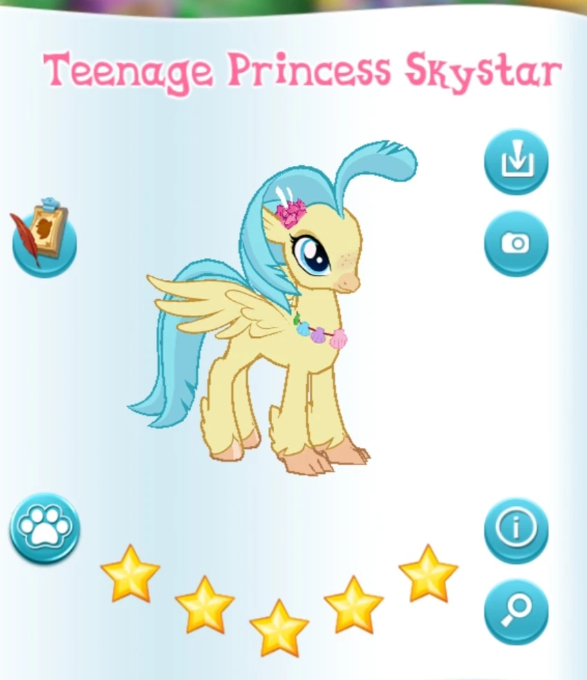 Teenage Princess Skystar | The My Little Pony Gameloft Wiki | Fandom