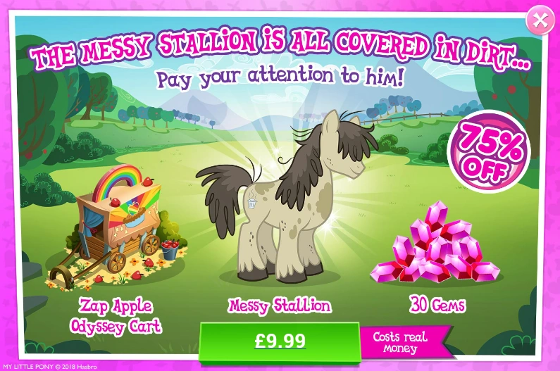 Messy Stallion | The My Little Pony Gameloft Wiki | Fandom
