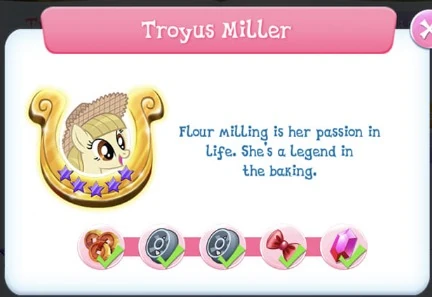Troyus Miller | The My Little Pony Gameloft Wiki | Fandom