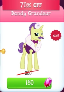 Dandy Grandeur | The My Little Pony Gameloft Wiki | Fandom