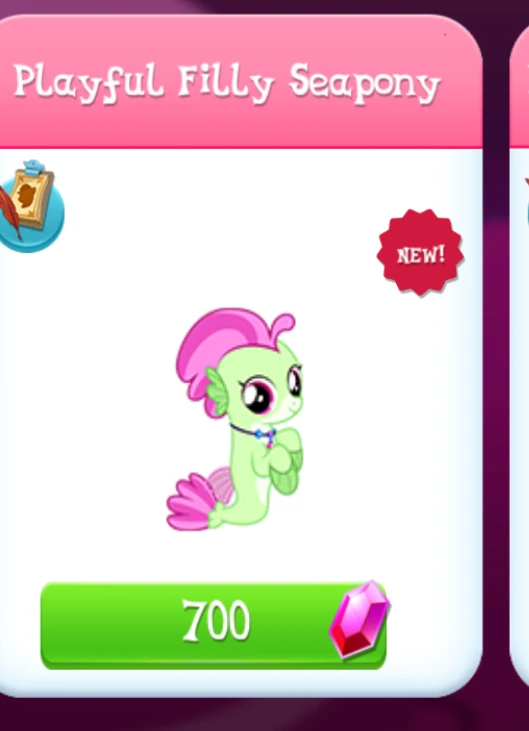 Playful Filly Seapony | The My Little Pony Gameloft Wiki | Fandom