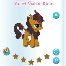 Burnt Umber Kirin | The My Little Pony Gameloft Wiki | Fandom