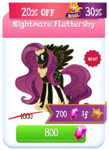 Nightmare Fluttershy | The My Little Pony Gameloft Wiki | Fandom