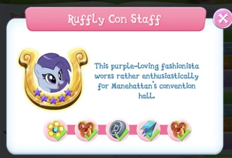 Ruffly Con Staff | The My Little Pony Gameloft Wiki | Fandom