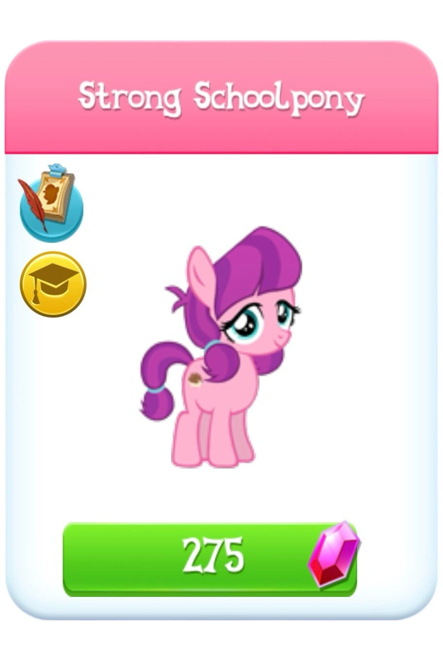Strong Schoolpony | The My Little Pony Gameloft Wiki | Fandom