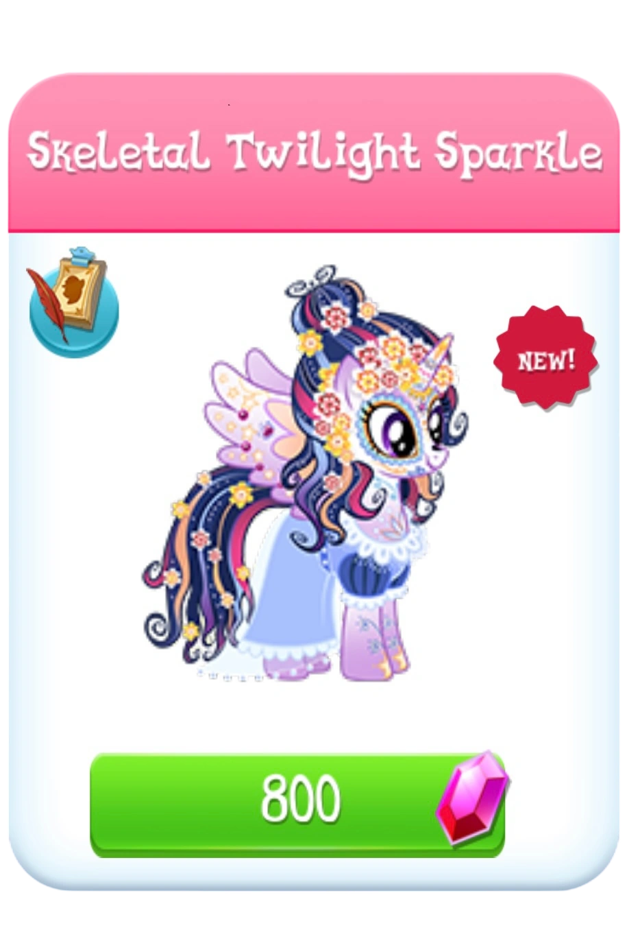 Skeletal Twilight Sparkle | The My Little Pony Gameloft Wiki | Fandom