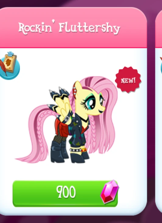 Rockin' Fluttershy | The My Little Pony Gameloft Wiki | Fandom