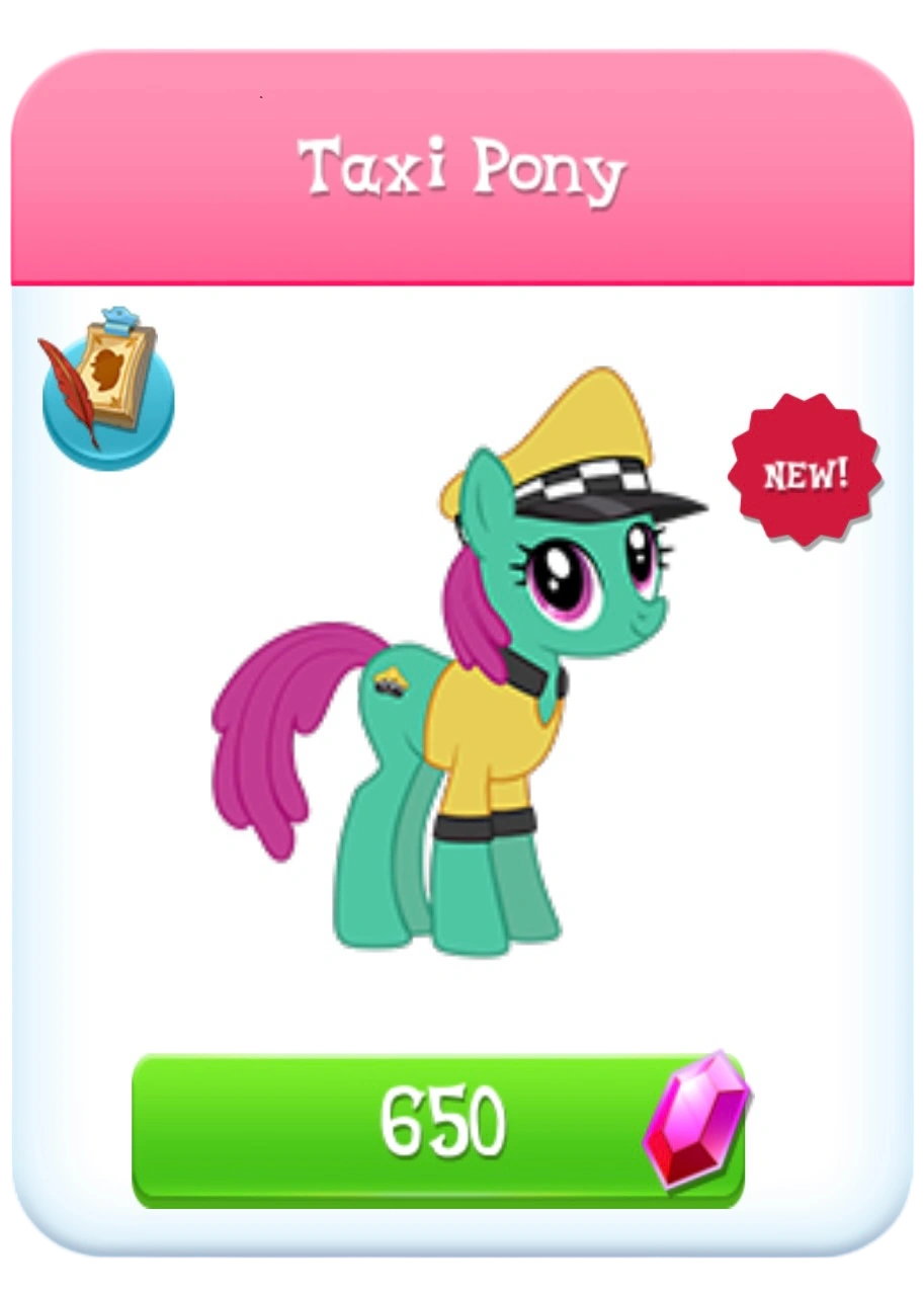 Taxi Pony | The My Little Pony Gameloft Wiki | Fandom