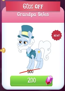 Grandpa Skies | The My Little Pony Gameloft Wiki | Fandom