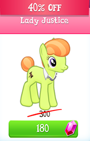 Lady Justice | The My Little Pony Gameloft Wiki | Fandom
