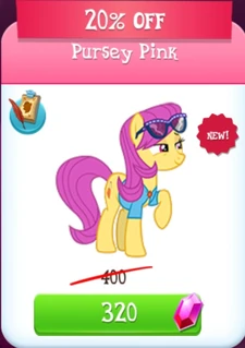 Pursey Pink | The My Little Pony Gameloft Wiki | Fandom