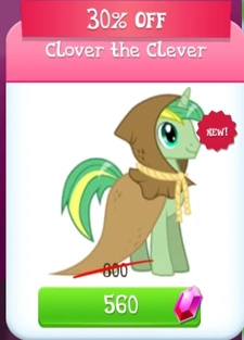 Clover the Clever | The My Little Pony Gameloft Wiki | Fandom