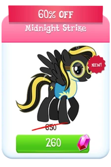 Midnight Strike | The My Little Pony Gameloft Wiki | Fandom