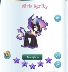 Nirik Rarity | The My Little Pony Gameloft Wiki | Fandom