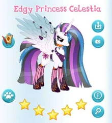 Edgy Princess Celestia | The My Little Pony Gameloft Wiki | Fandom