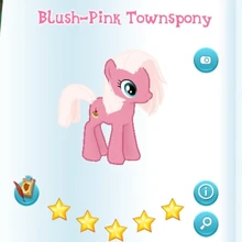 Blush-Pink Townspony | The My Little Pony Gameloft Wiki | Fandom