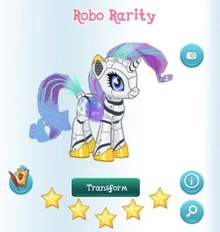 Robo Rarity | The My Little Pony Gameloft Wiki | Fandom