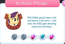 Excitable Villager | The My Little Pony Gameloft Wiki | Fandom