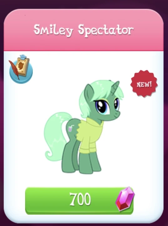 Smiley Spectator | The My Little Pony Gameloft Wiki | Fandom