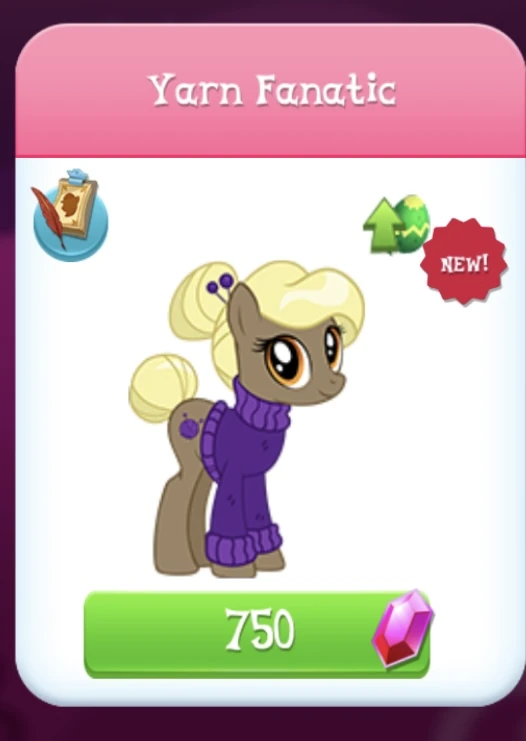 Yarn Fanatic | The My Little Pony Gameloft Wiki | Fandom