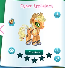 Cyber Applejack | The My Little Pony Gameloft Wiki | Fandom