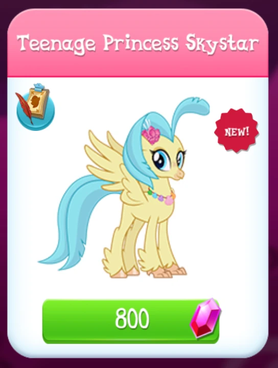 Teenage Princess Skystar | The My Little Pony Gameloft Wiki | Fandom