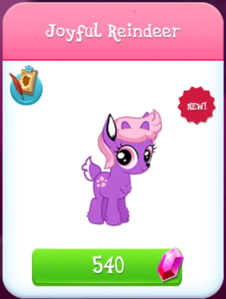 Joyful Reindeer | The My Little Pony Gameloft Wiki | Fandom