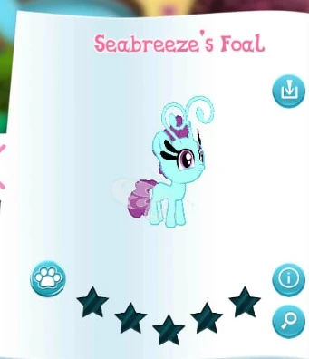 Seabreeze's Foal | The My Little Pony Gameloft Wiki | Fandom