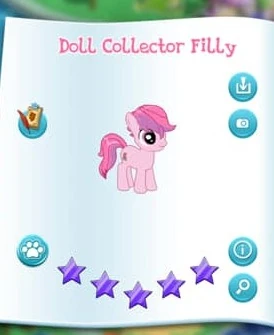 Doll Collector Filly | The My Little Pony Gameloft Wiki | Fandom