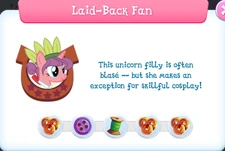 Laid-Back Fan | The My Little Pony Gameloft Wiki | Fandom