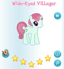 Wide-Eyed Villager | The My Little Pony Gameloft Wiki | Fandom